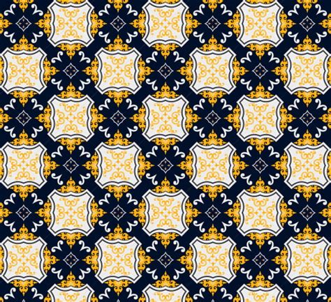 Decor Pattern Template Colorful Classical Repeating Symmetrical Design