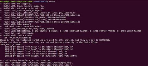 installation issues for cuda questions apache tvm discuss