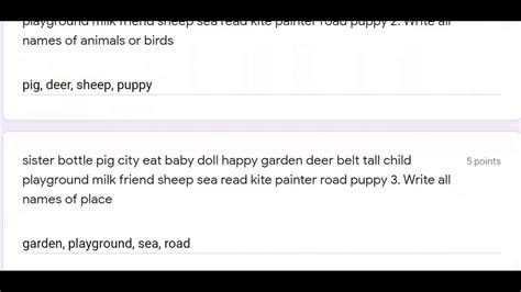 Classify Naming Words Youtube