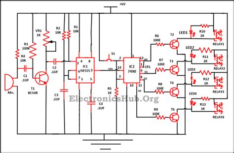 Clap Switch Circuit Diagram Using Arduino