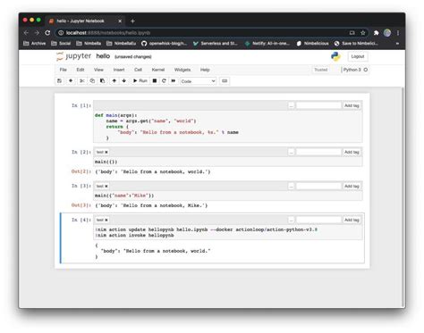 Deploying A Jupyter Notebook As A Serverless Action Rserverless
