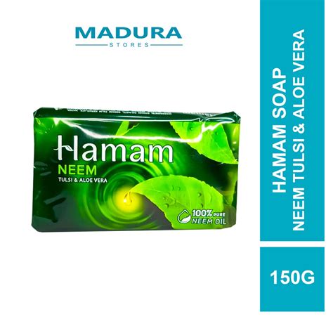 Hamam Neem Tulsi And Aloe Vera Soap 150g Shopee Malaysia