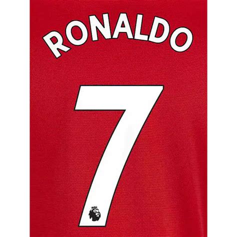Adult Epl Manchester United Cristiano Ronaldo 7 Official Name And Number Set Sports Closet