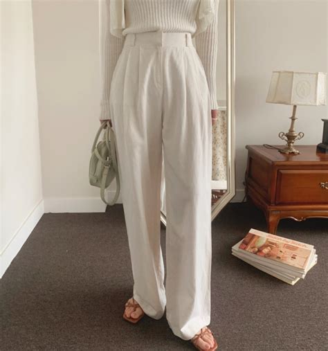 서커드 린넨 와이드 팬츠 하이웨스트 롱팬츠 여름팬츠 3color 에이블리