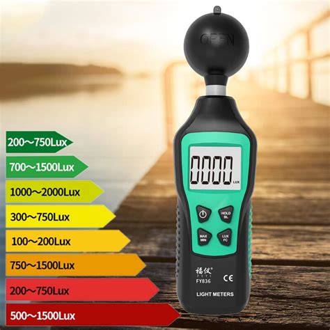 Medidor De Luz Digital Lux 200000 Medidor De Luz Grandado