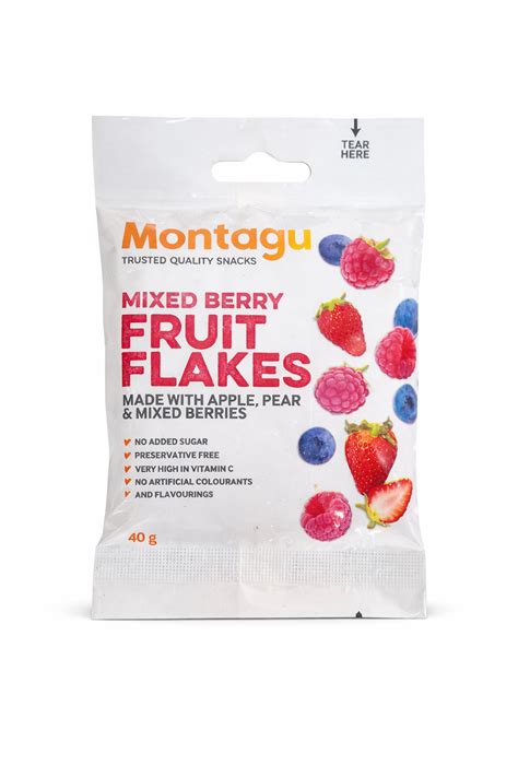 Montagu Mixed Berry Fruit Flakes 50g Bb30 04 2026 Nalas Shop Ltd