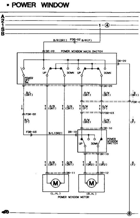 Power Window Switch Diagram