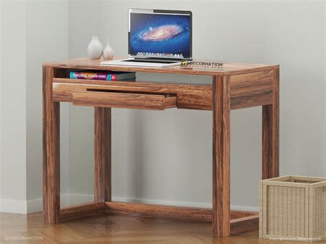 Evelyn Solid Wood 3 Drawer Study Computer Table Decornation