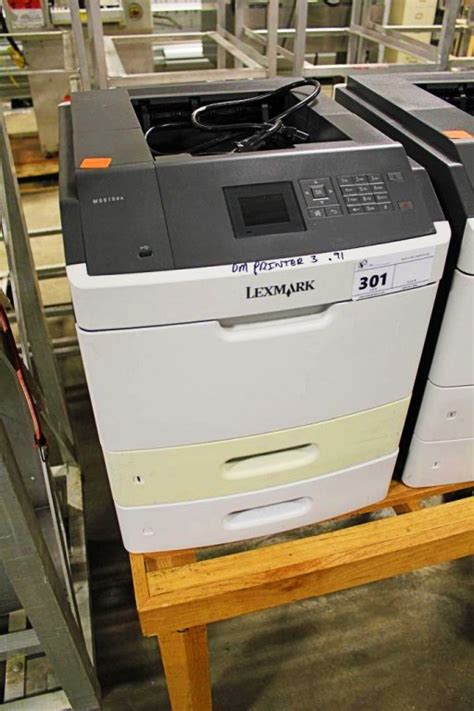 Lot 301 Lexmark Ms810dn Printer Vision Equipment