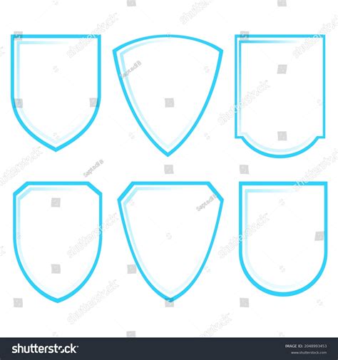 Illustration Shield Various Shapes Variations Vector Stock Vector Royalty Free 2048993453