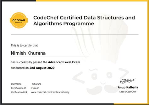 Nimish Khurana On Linkedin Codechef Ccdsap Datastructures