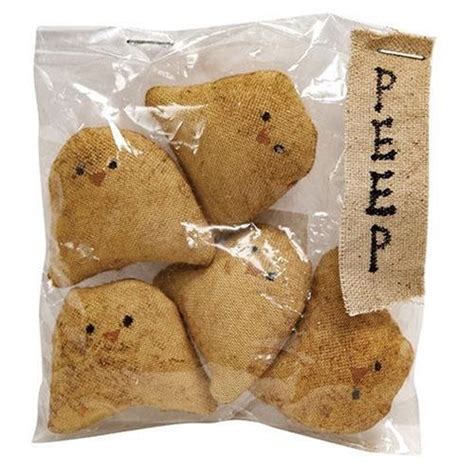 5set Mini Peep Chicks Rustic Spring Decor Spring Easter Crafts