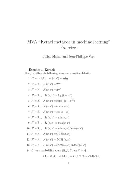 Exercices Kernel Trick Download Free Pdf Principal Component Analysis Support Vector Machine
