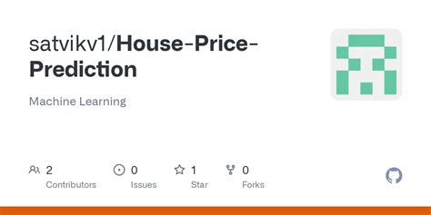 Github Satvikv House Price Prediction Machine Learning