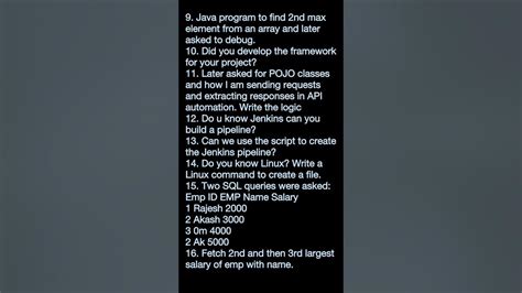 2024 Zeta Interview Questions Asked For Automation Qa Java Sdetqa Automation Youtube