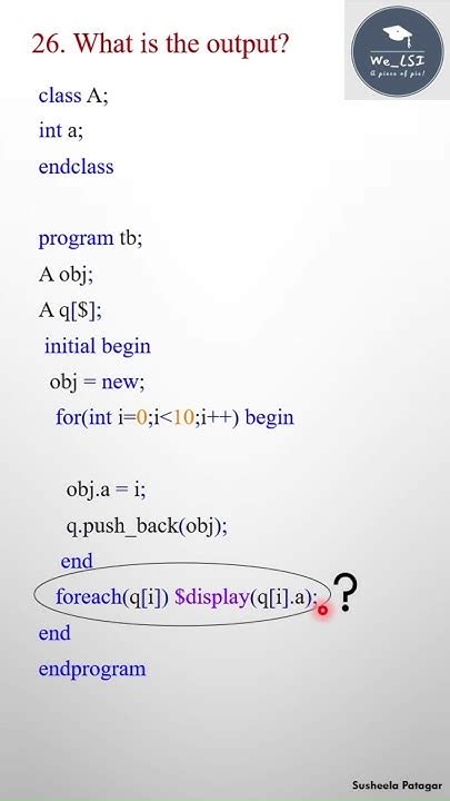 Systemverilog Interview Questions 26 N Vlsi Education Shorts Designverification