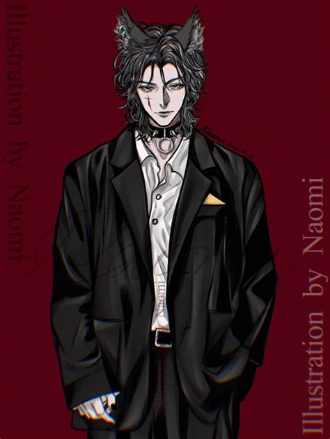 灰太狼拟人messynaomi插画师作品涂鸦王国 花瓣网