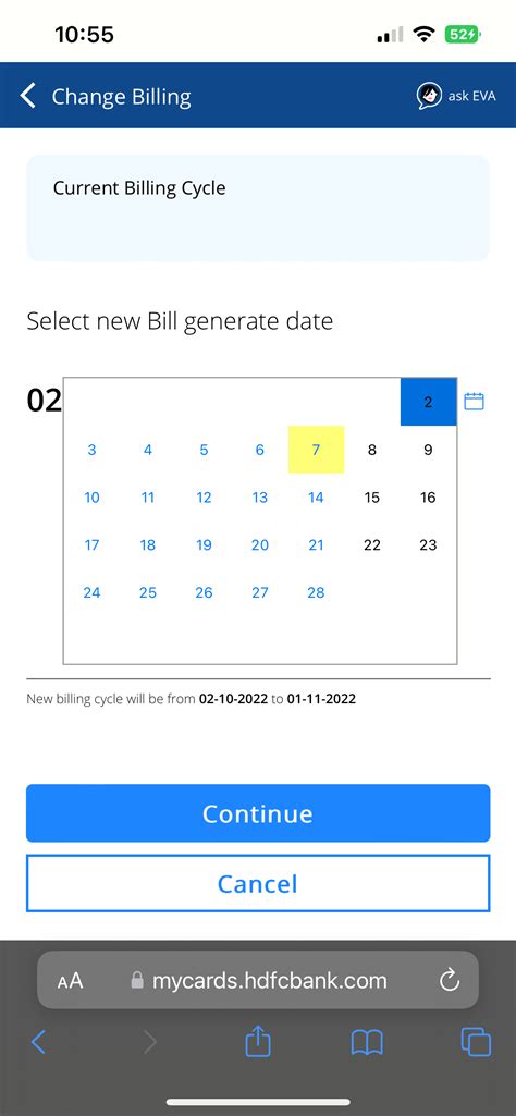 How To Change The Billing Cycle Of HDFC Bank Credit Card Card Maven
