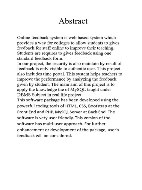 Abstract Pdf Databases Php