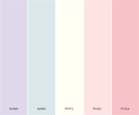 Love Pastel Color Palettes
