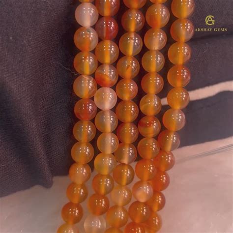 Natural Carnelian String Akshay Gems