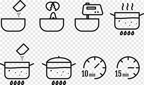 Ikon Instruksi Memasak Png Pngwing