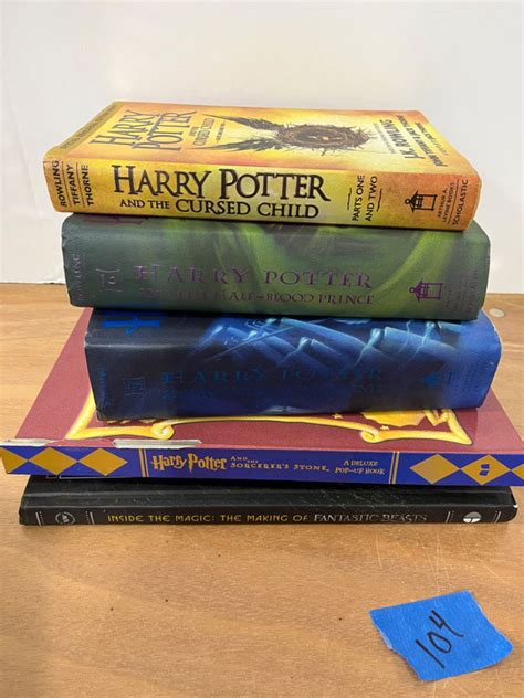 Lot 104 Harry Potter Books 5 And 1 PopUp Book Movin On Estate Sales