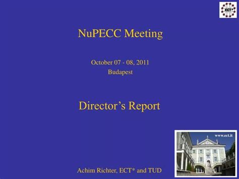 PPT NuPECC Meeting PowerPoint Presentation Free Download ID
