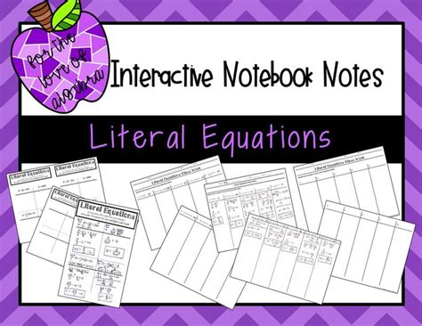 Literal Equations GSE Foundations Of Algebra Algebra 1 Literal Equations Equations Algebra 1