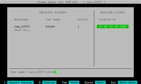 Step 2 Select Backup And Restore Point Veeam Agent For Ibm Aix User