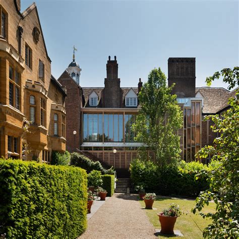 Gables And Chimneys Inform Magdalene College Library In Cambridge