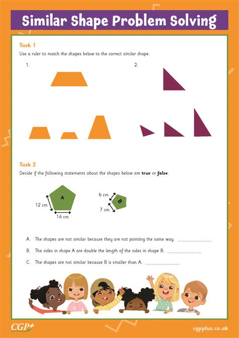 Similar Shapes — Problem Solving Foundation Year 6 Cgp Plus Worksheets Library