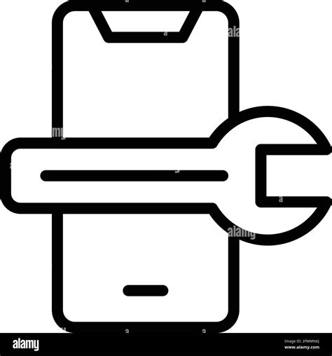 Api Phone Icon Outline Api Phone Vector Icon For Web Design Isolated On White Background Stock