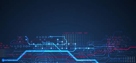 Abstract Circuit Networking Blockchain Concept Vector Image