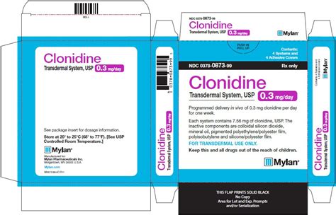 Dailymed Clonidine Patch