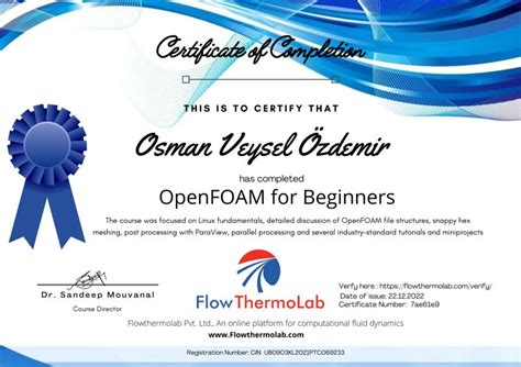 Osman Veysel Özdemir On Linkedin Openfoamforbeginners Flowthermolab