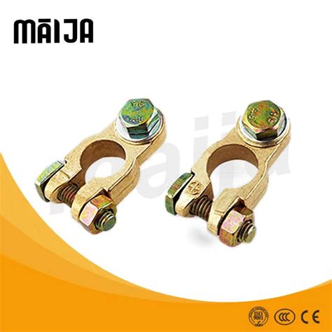 Copper Auto Electrical Wire Connectors Battery Terminal Clamp Brass Connectors And Composite