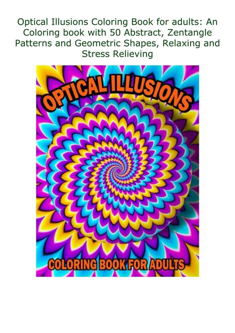 Download⚡️pdf ️ Optical Illusions Coloring Book For Adults An
