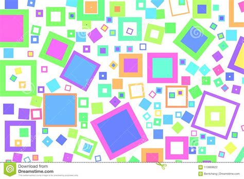 Conceptual Background Square Rectangle Pattern For Design Shape Geometric Backdrop Cover