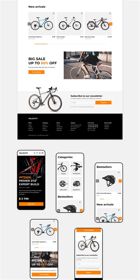 Bicycle E Commerce Website Concept On Behance