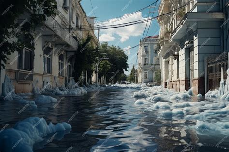 Premium Ai Image Global Warming And Melting Of Glaciers In The Worlds