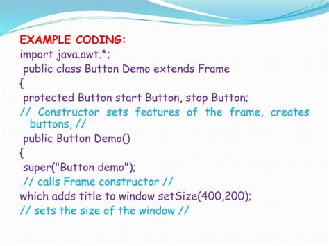 Gui Components In Java Pptx Programming Languages Computing