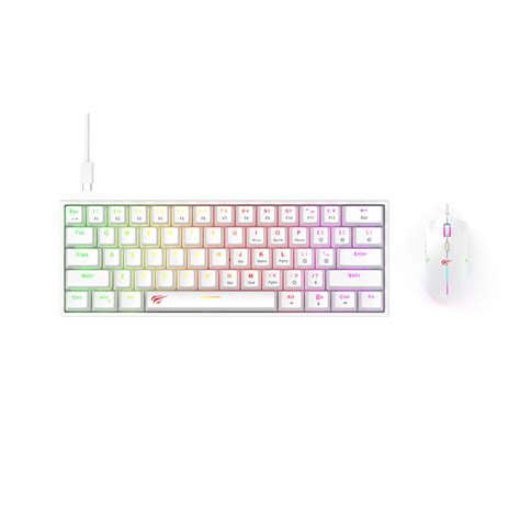 Gamenote Rgb Backlit Gaming Keyboard And Mouse White