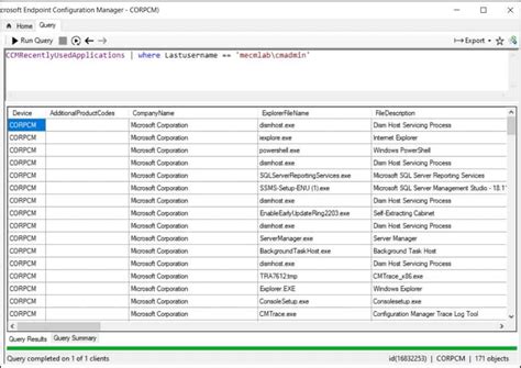 Find Recently Used Applications Using SCCM CMPivot Query