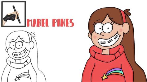 How To Draw Mabel Pines Gravity Falls Step By Step