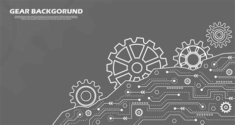 미래 기하학적 데이터 추상 적 톱니 바퀴 패턴 회색 기술 배경 Ep2에 개념에 대한 스톡 벡터 아트 및 기타 이미지 개념 건설 기계류 건설 산업 Istock