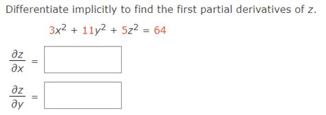 Solved Differentiate Implicitly To Find Dydx