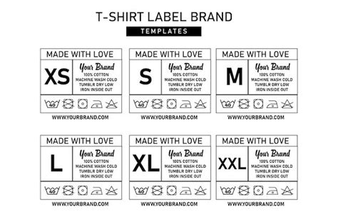 Clothing Label Tag Template