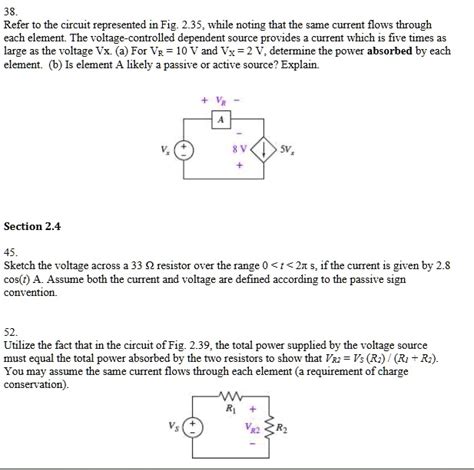 38 Refer To The Circuit Represented In Fig 235 While Noting That The Same Current Flows Through