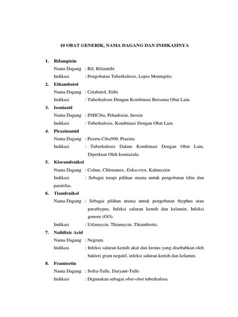 10 Obat Generik Pdf